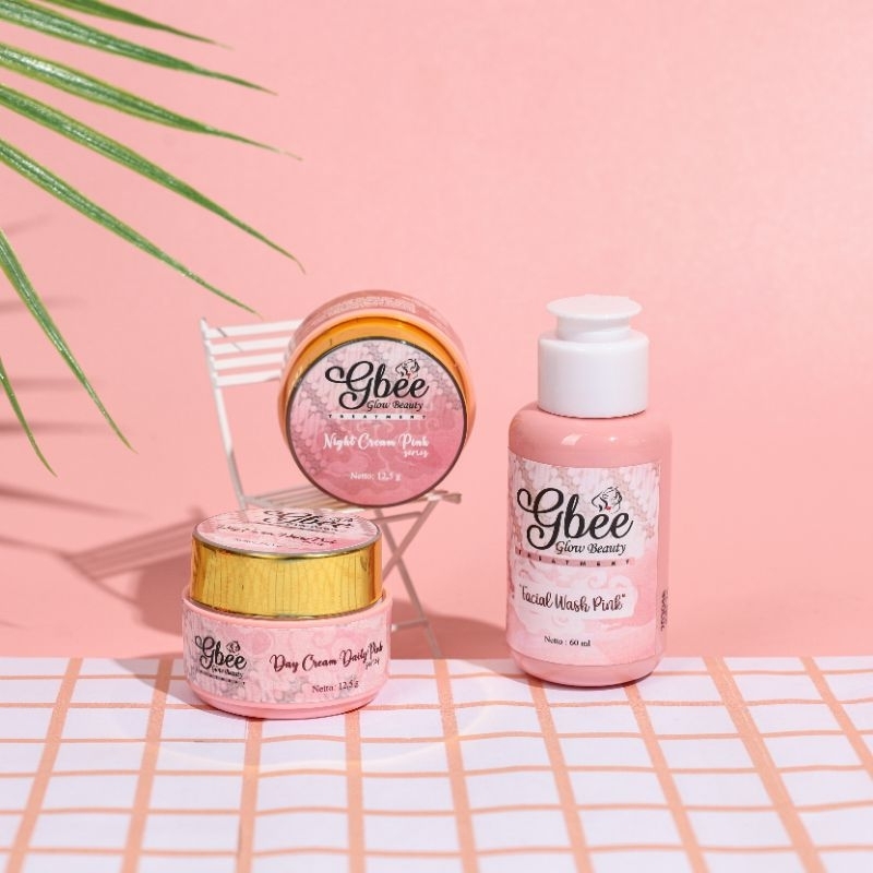 Jual Gbee Glow Beauty Paket Normal Pink Series / Paket Skincare Untuk ...