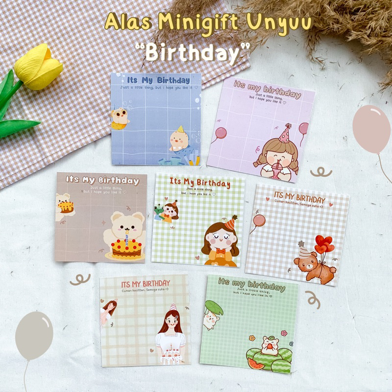Jual ALAS KERTAS MINI GIFT SNACK CUSTOM BIRTHDAY ALAS PACKAGING ...