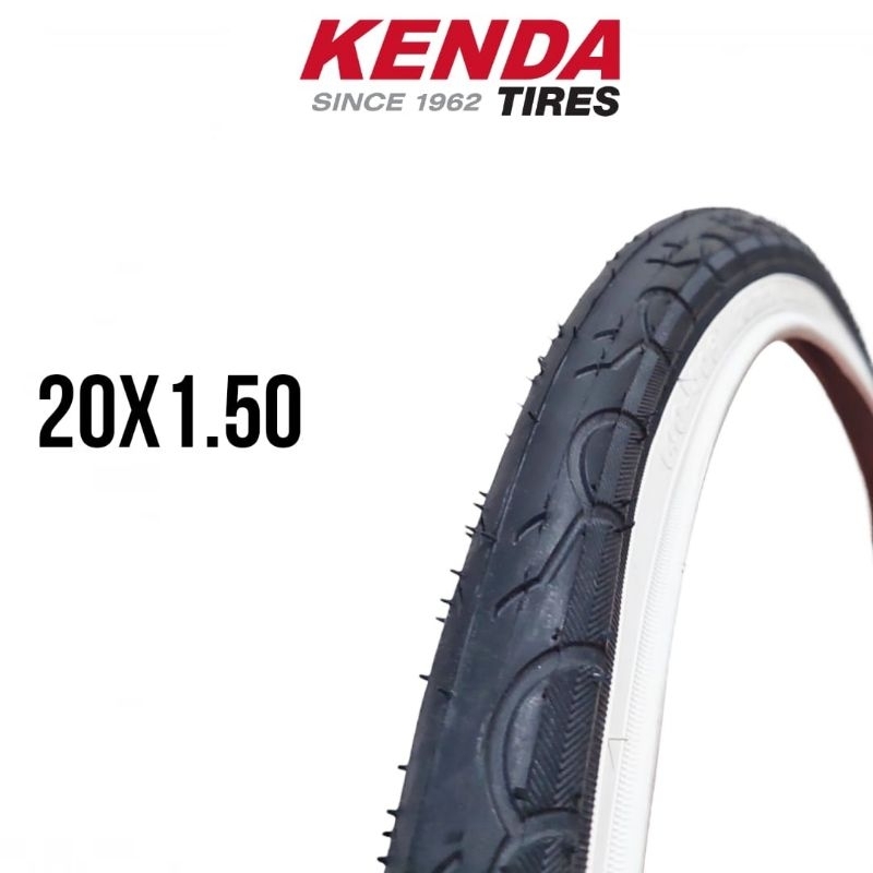 Jual BAN LUAR KENDA KWEST 20 X 1.50 406 20 murni 20x1.50 polos dan list reflected list putih 406 ...
