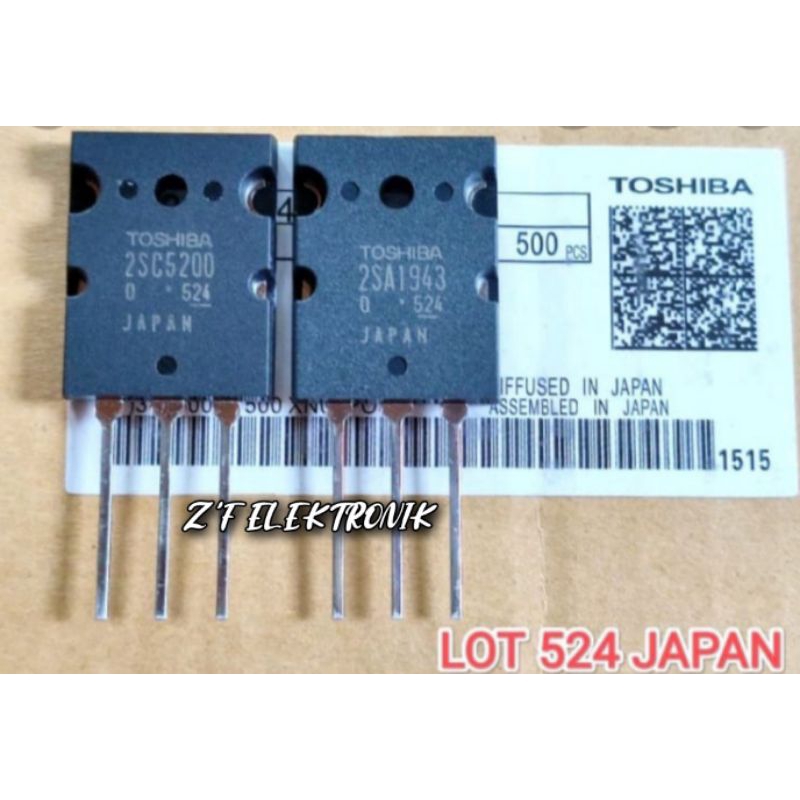 Jual TRANSISTOR A1943 C5200 LOT 524 ORIGINAL JAPAN . 1SET FREE MIKA | Shopee Indonesia