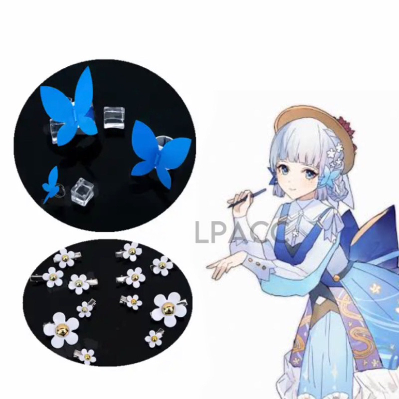 Jual Set Hairpin Kamisato Ayaka Skin Springbloom Missive Genshin Impact ...