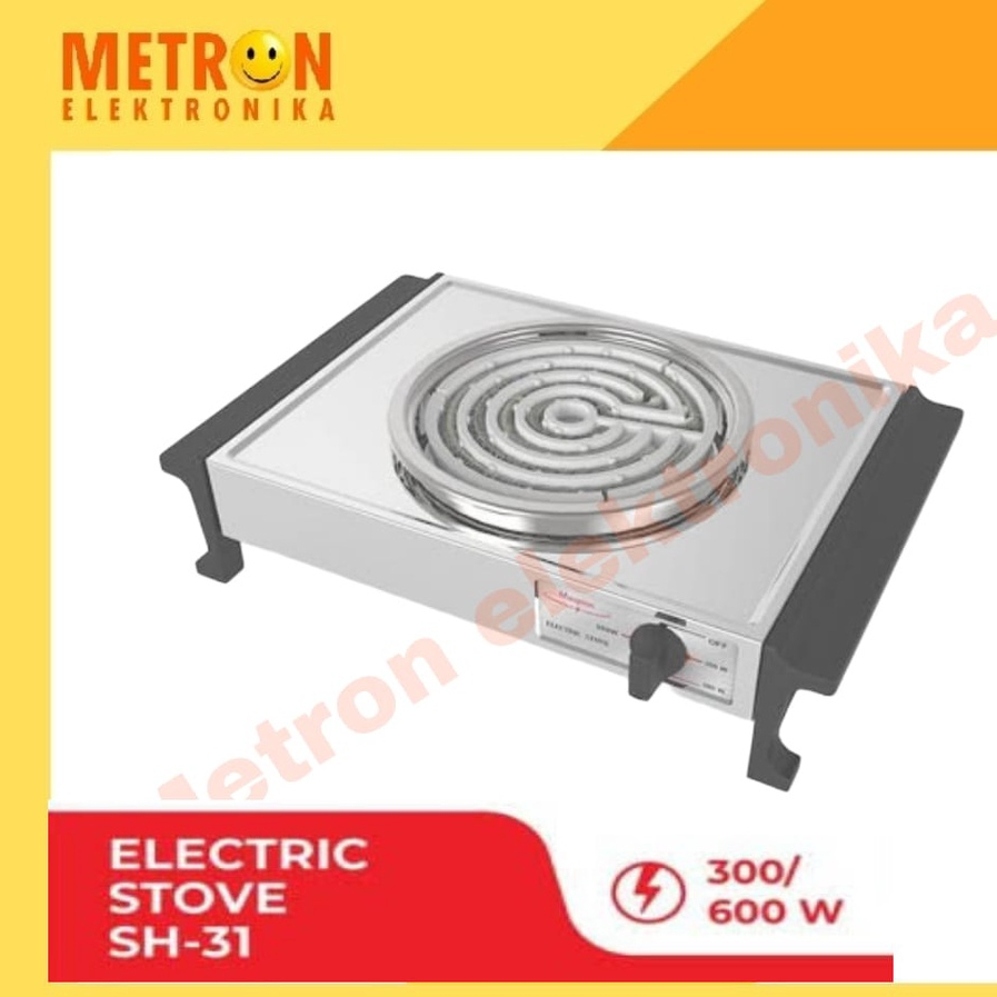 Jual MASPION SH-31 KOMPOR LISTRIK / ELEKTRIC STOVE / SH31 | Shopee Indonesia