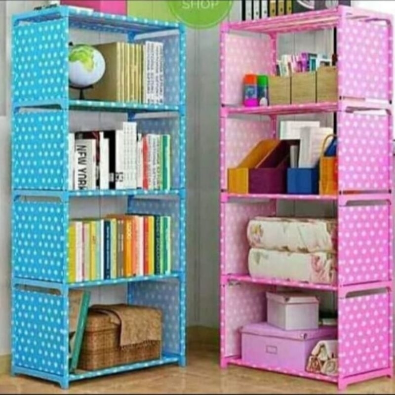 Jual RAK BUKU PORTABLE SERBAGUNA 4 SUSUN | Shopee Indonesia