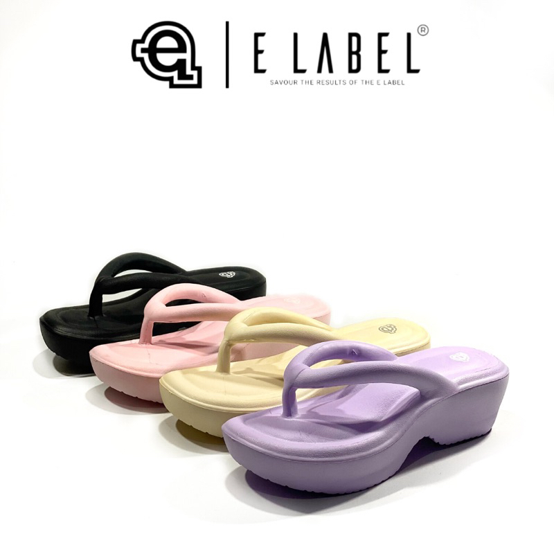 Jual E Label - Sandal Era High | High Sandal Jepit Wedges Wanita Sandal ...