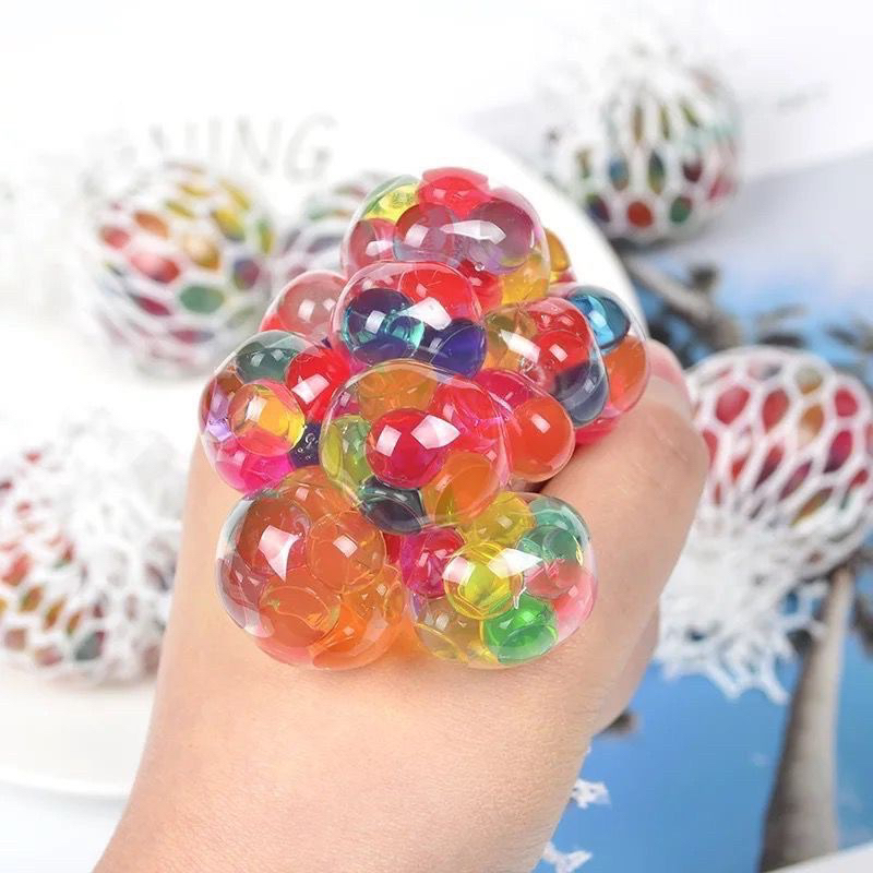 Jual Squishy Boba Jari Rainbow anti stress ball mainan cubit mainan ...