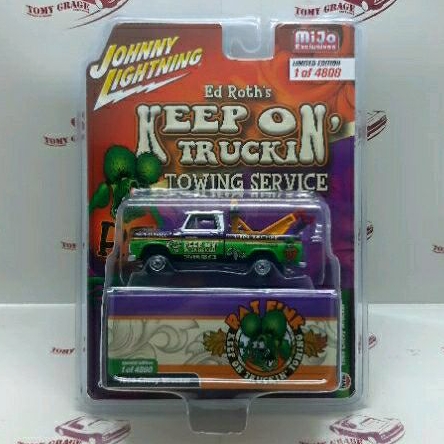 Jual Johnny Lightning Rat Fink Ed Roth's Keep On Truckin' Towing ...
