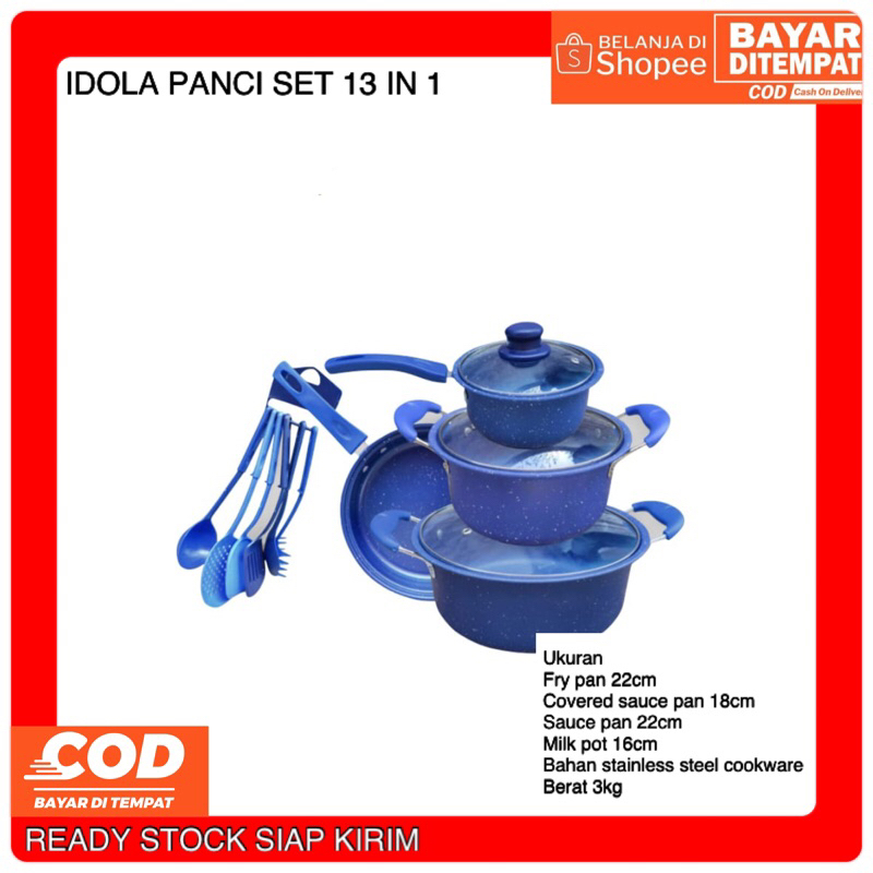 Jual IDOLA PANCI SET 13 IN 1 || PANCI SET ANTI LENGKET || PANCI SET 13 ...