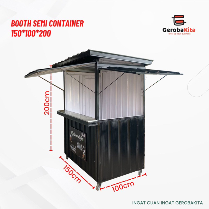 Jual Booth Kontainer Minimalis dengan Roda | Shopee Indonesia