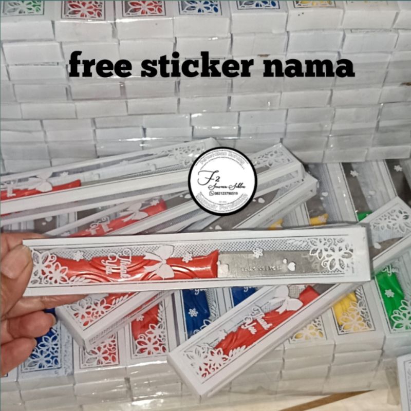 Jual FREE STICKER NAMA Souvenir pisau mini kemas mika(minimal order 100 ...