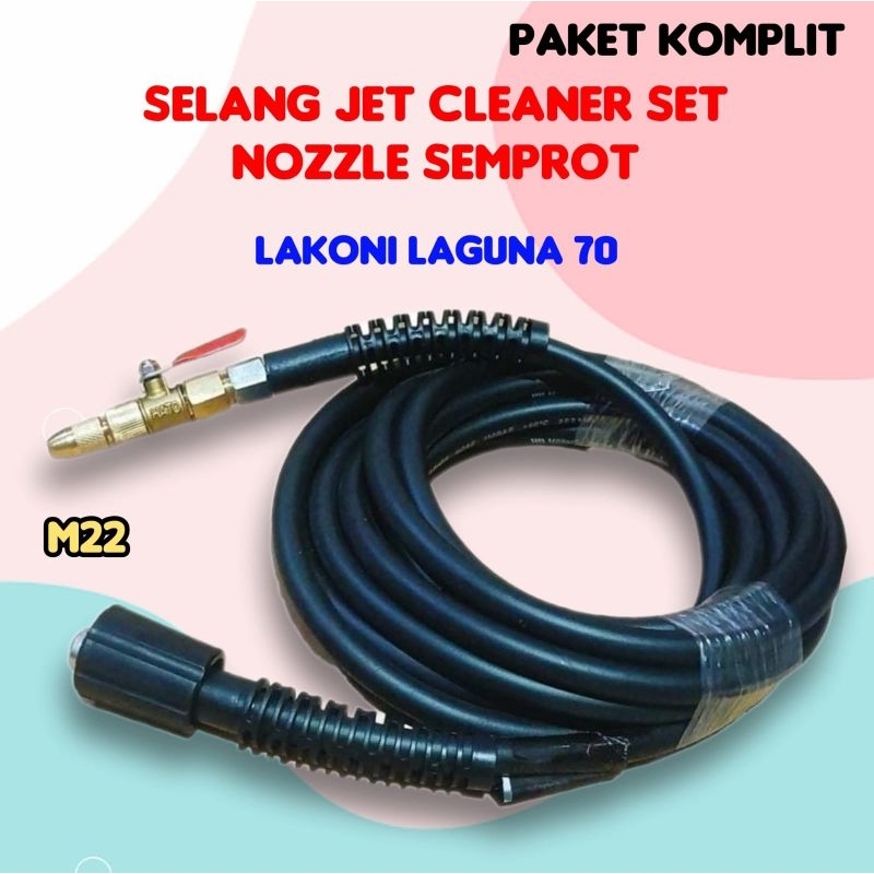 Jual Kran nozzle jet cleaner set selang high pressure 10m - universal ...