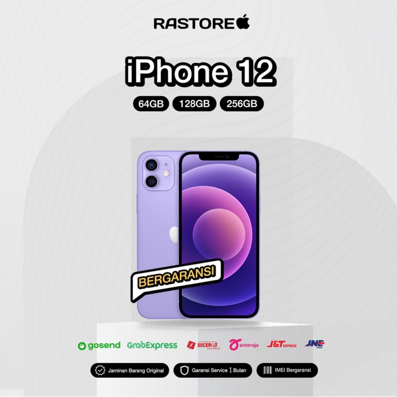 Jual Apple iPhone 12 64GB - 128GB Purple | Shopee Indonesia