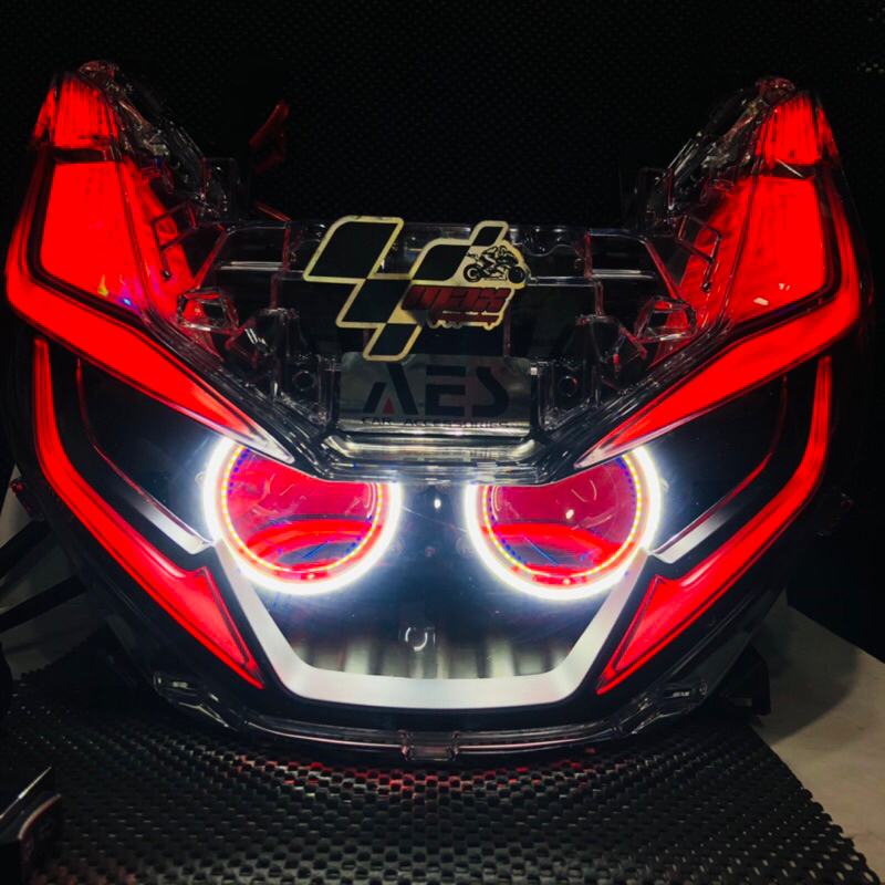 Jual PROJECTOR BILED AES TURBO 3in PCX 160 FULLSET HEADLAMP | Shopee ...