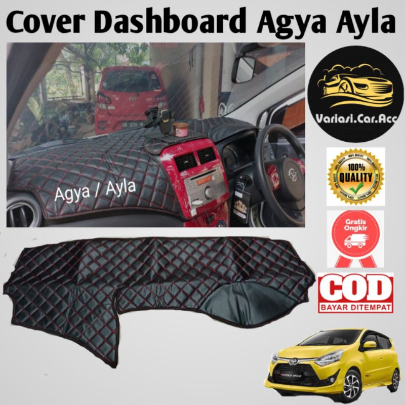 Jual Alas/Cover Dashboard Kulit AGYA AYLA Motif Wajik | Shopee Indonesia