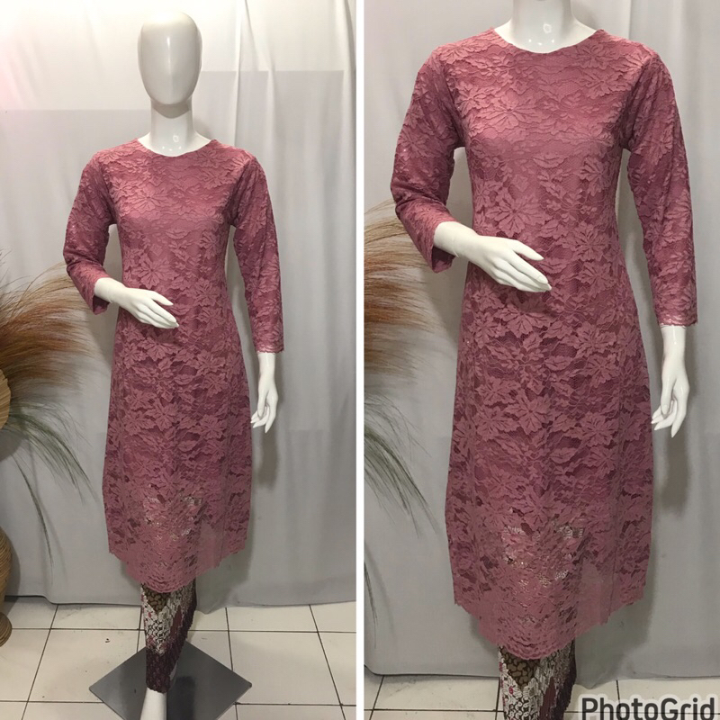 Jual Kebaya Tunik Brokat / Kebaya Tunik Pesta / Kebaya Tunik Modern ...