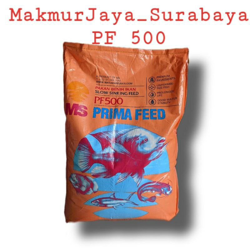 Jual Prima Feed PF 500 Repack 1kg Pelet Benih Ikan | PF500 Seed Fish ...