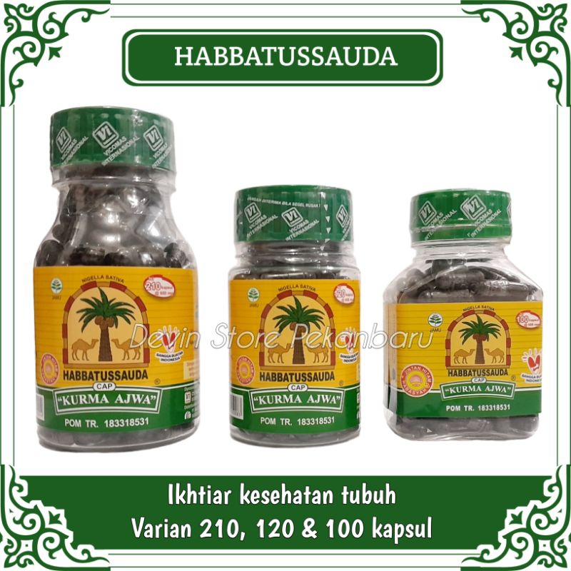 Jual Habbatussauda / Jintan Hitam / Habbat / Cap Kurma Ajwa / 100 - 120 ...
