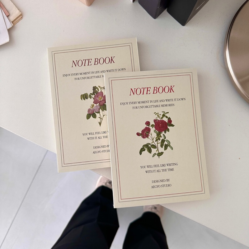 Jual INS KOREA SOFTCOVER NOTEBOOK A5 VINTAGE FLOWER RETRO AESTHETIC BUKU TULIS CATATAN UNTUK ...