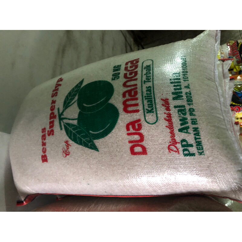 Jual Beras Putih Cap 2 Mangga 50kg | Shopee Indonesia