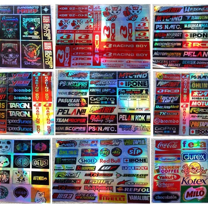 Jual STIKER VIRAL STIKER RACING STIKER PACK STIKER PAPANAN STIKER ...