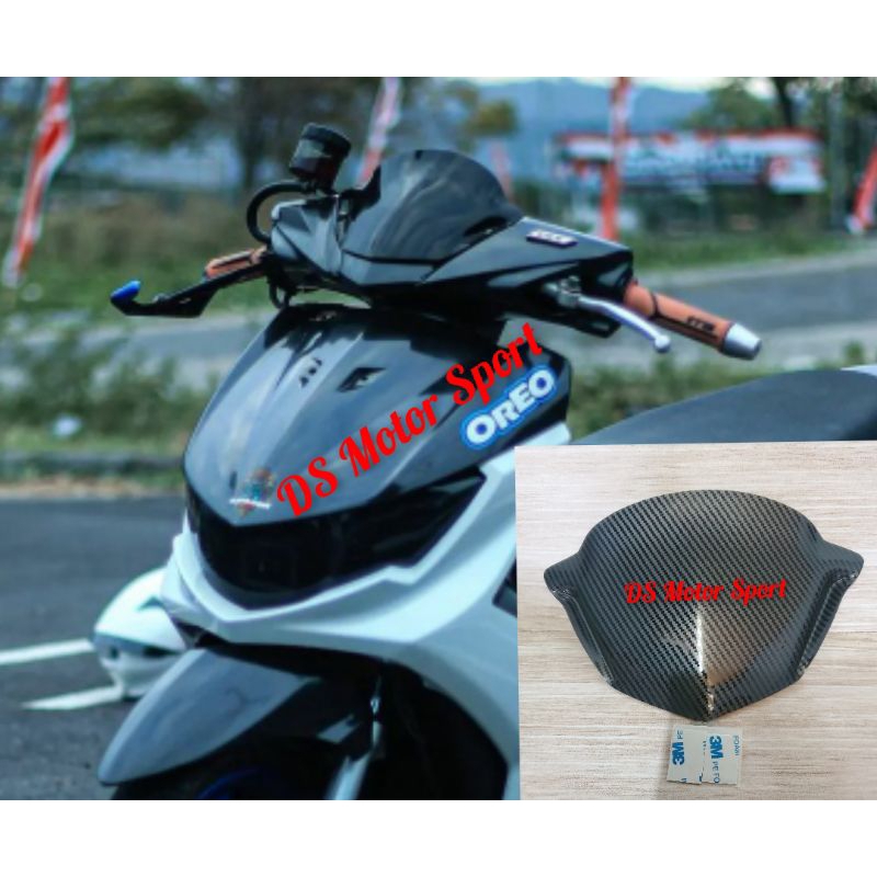 Jual VISOR MIO SOUL GT CARBON MODEL TERBARU WINDSHIELD MIO SOUL GT ...