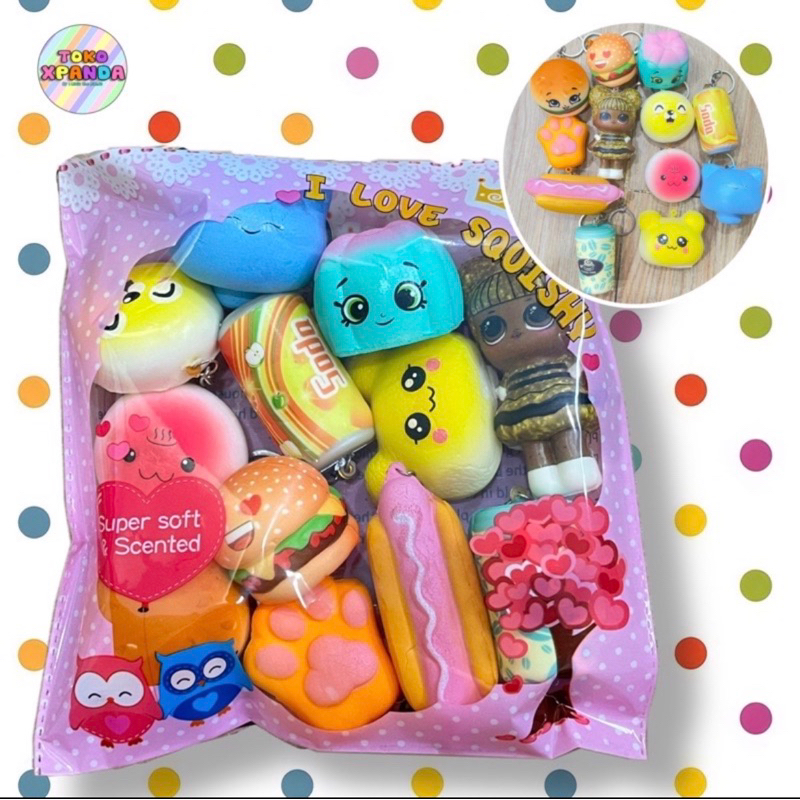 Jual [SALE HEMAT] PAKET SQUISHY MINI / JUMBO MURAH MIX - PACKAGE LUCKY ...