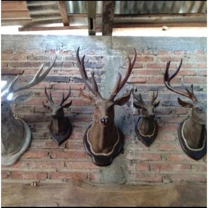 Jual Patung Kayu Kepala Rusa | Shopee Indonesia