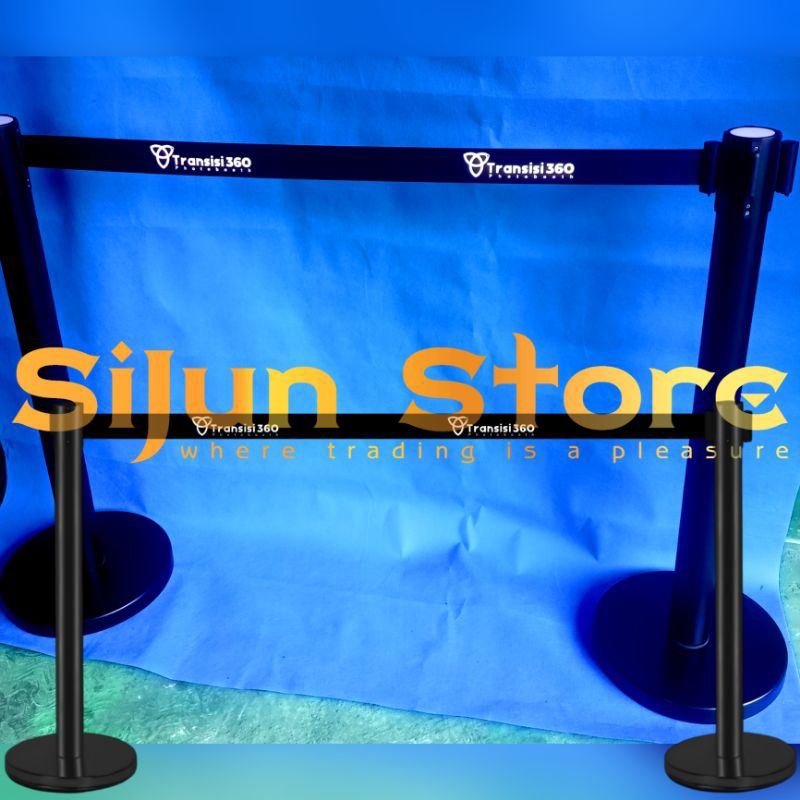 Jual Q Line Tiang Antrian Premium 3 Meter Dengan Custom Logo SiJun ...