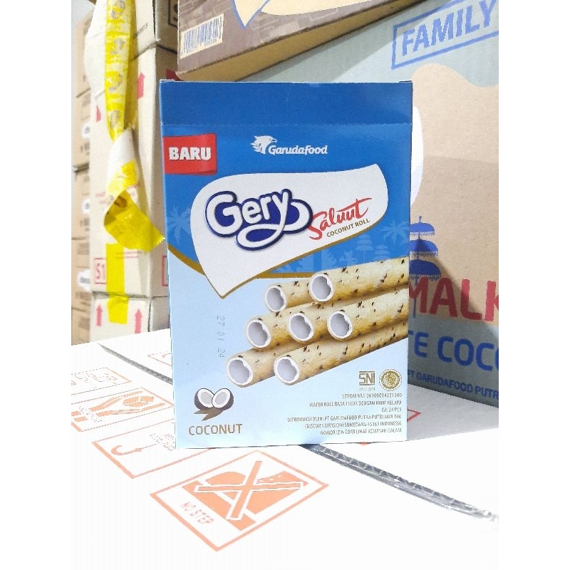 Jual Gery Chocolatos Coconut Roll 1 Box 24pcs | Shopee Indonesia