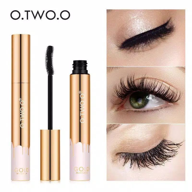 Jual O.TWO.O Gold Mascara Waterproof Long Lasting Curling Eyelash ...