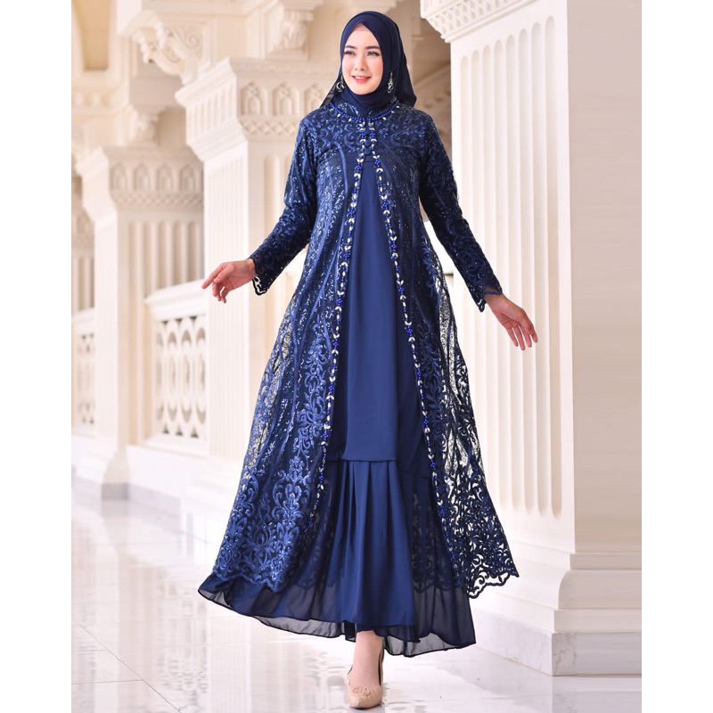 Jual Gamis Tulle Rompi / Gamis Ceruty Babydoll / Gamis Pesta / Gamis ...