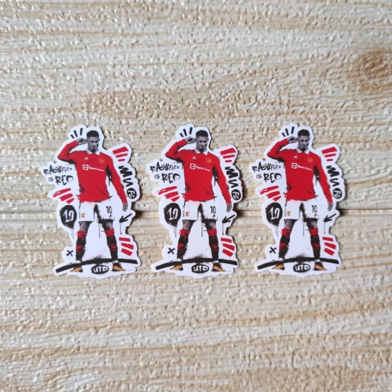 Jual Sticker Marcus Rashford is Red Manchester United MUFC | Shopee ...