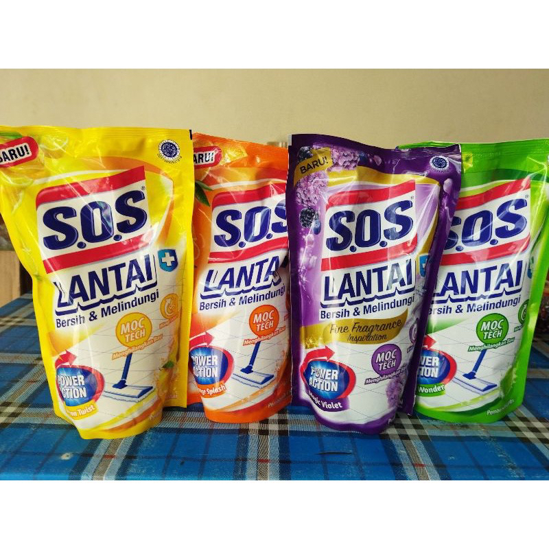 Jual SOS pembersih lantai 750ml (LEMON) | Shopee Indonesia
