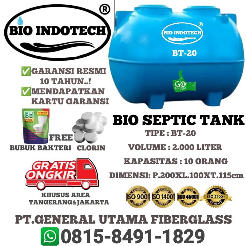 Jual septic tank biotech biofil biotank Biofilter IPAL STP sepiteng ...