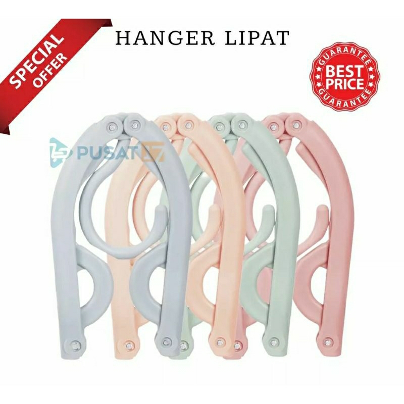 Jual GANTUNGAN BAJU LIPAT / HANGER LIPAT PORTABLE / KASTOK BAJU ...
