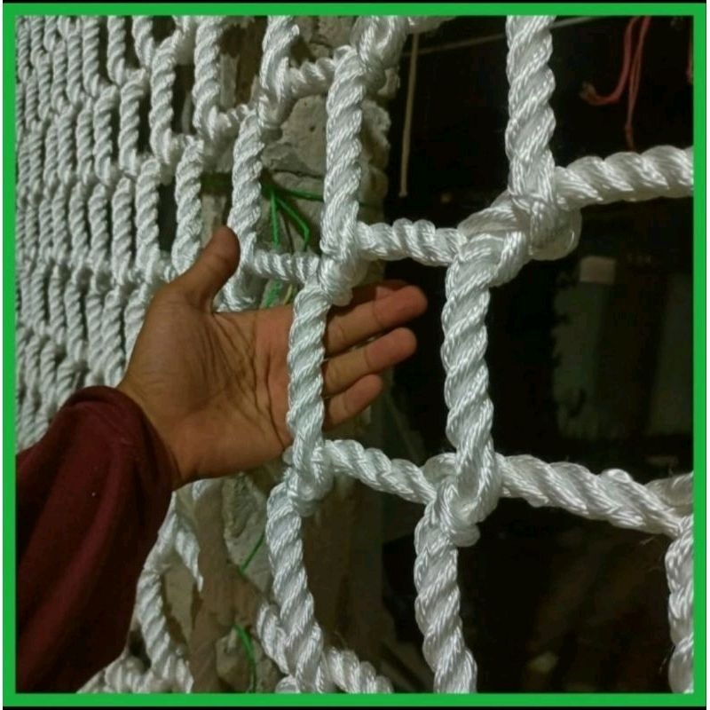 Jual jaring hamoock super tebal tali 18mm loftnet/safety net nylon | Shopee Indonesia