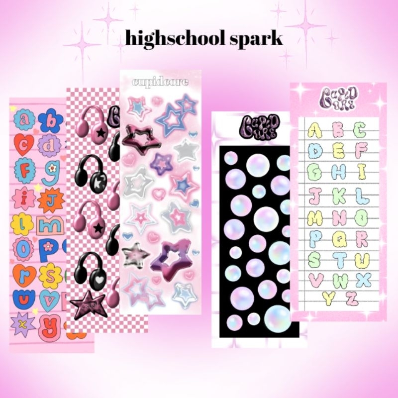 Jual [cupid core] highschool aesthetic retro y2k colorful toploader ...