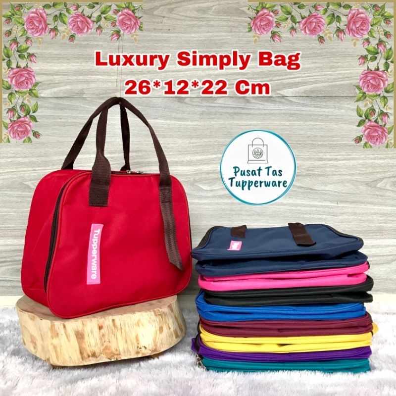 Jual Tas Bekal Luxury Tupperware (Zipper Bunga Es) | Shopee Indonesia