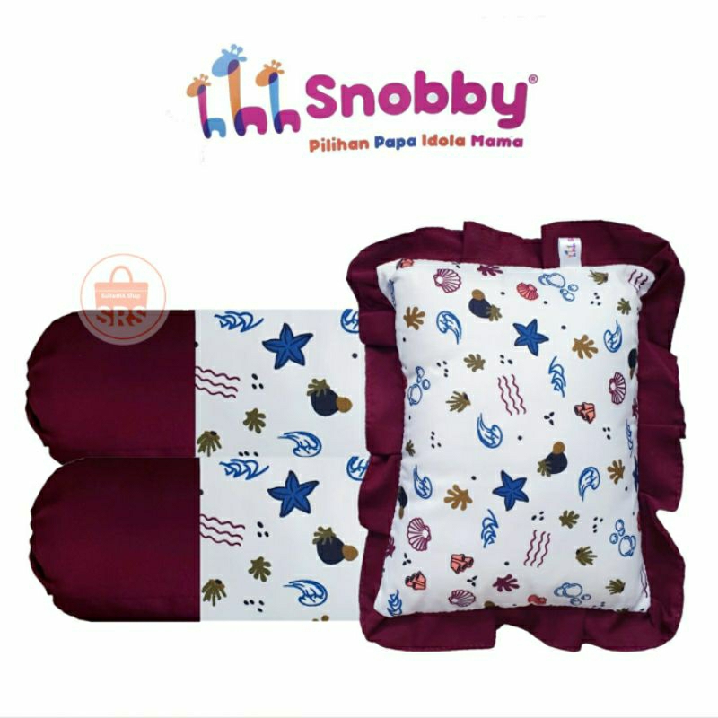 Jual Snobby Bantal Guling Bayi Set 3 in1 (1 Bantal + 2 Guling) Snobby ...
