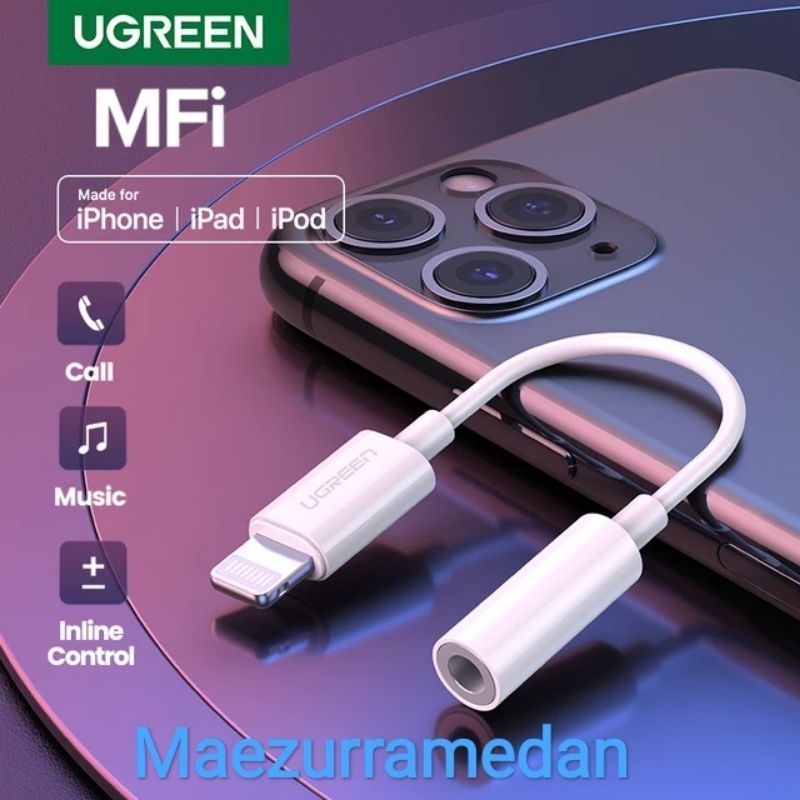 Jual UGREEN Converter Splitter iPhone 14 13 12 11 X 8 Mfi Lightning To ...