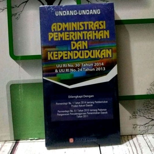 Jual UNDANG UNDANG ADMINISTRASI PEMERINTAHAN DAN KEPENDUDUKAN UU RI No. 30 Tahun 2014 UU RI No ...