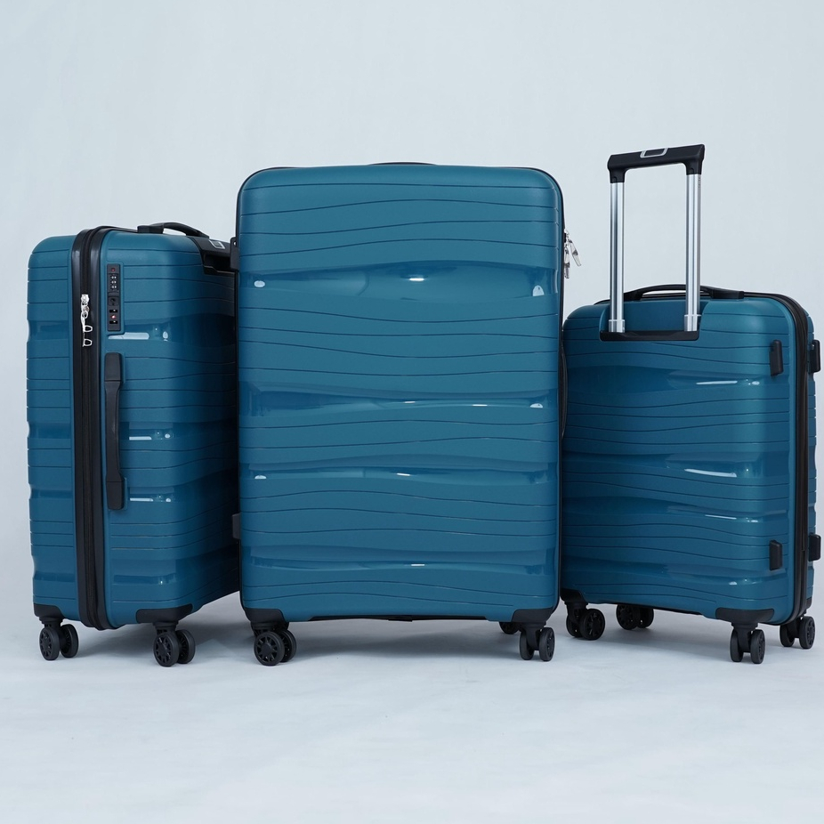 Jual koper Sultan A003 LAKE BLUE BIRU MUDA 18, 20, 24, 28 Inch PP PVC ...