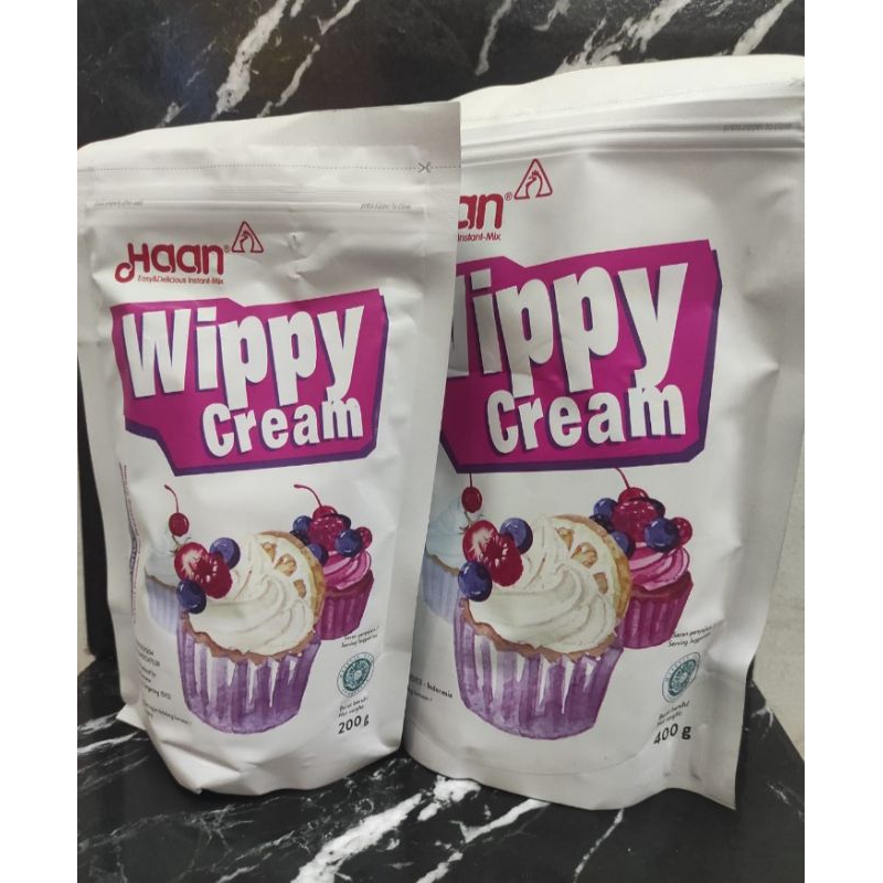 Jual HAAN WIPPY CREAM POUCH /bubuk whippy cream/whip cream/wipi krim ...
