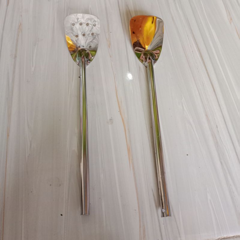Jual sotel stainlees ,spatula,sendok wajan,sok rinjing,spatula | Shopee ...
