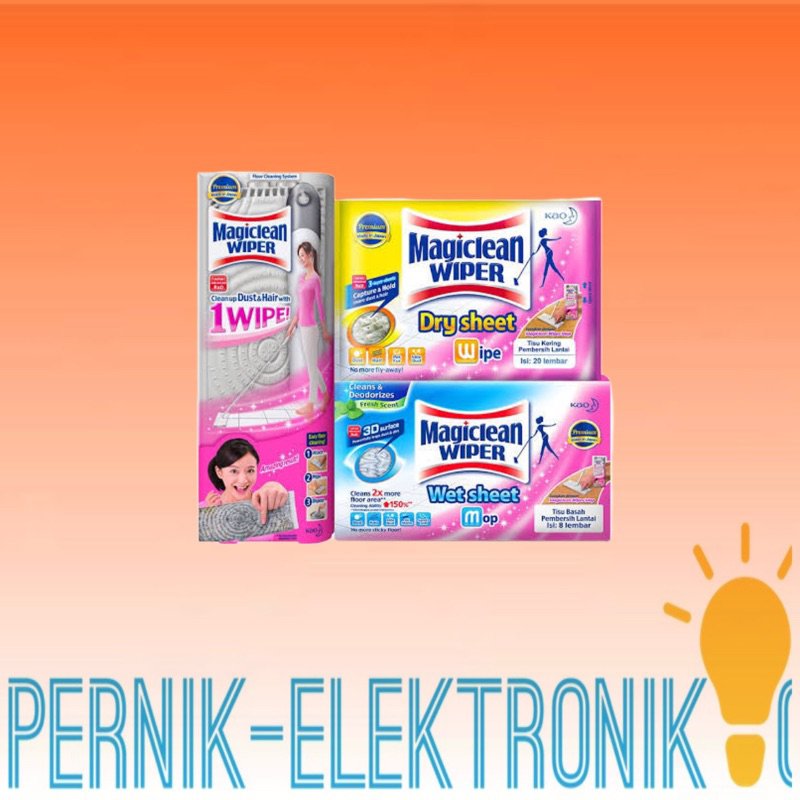 Jual MAGICLEAN WIPER MOP + DRY SHEET + WET SHEET | Shopee Indonesia