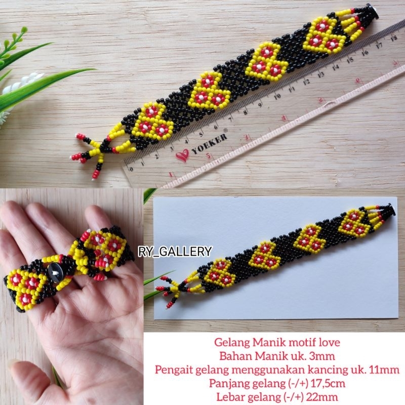 Jual Gelang Dayak / gelang manik Dayak / gelang Dayak Kalimantan ...