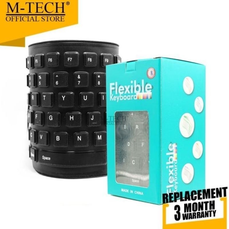 Jual Keyboard Flexible Mini Usb Mtech / Keyboard Usb Flexible | Shopee ...