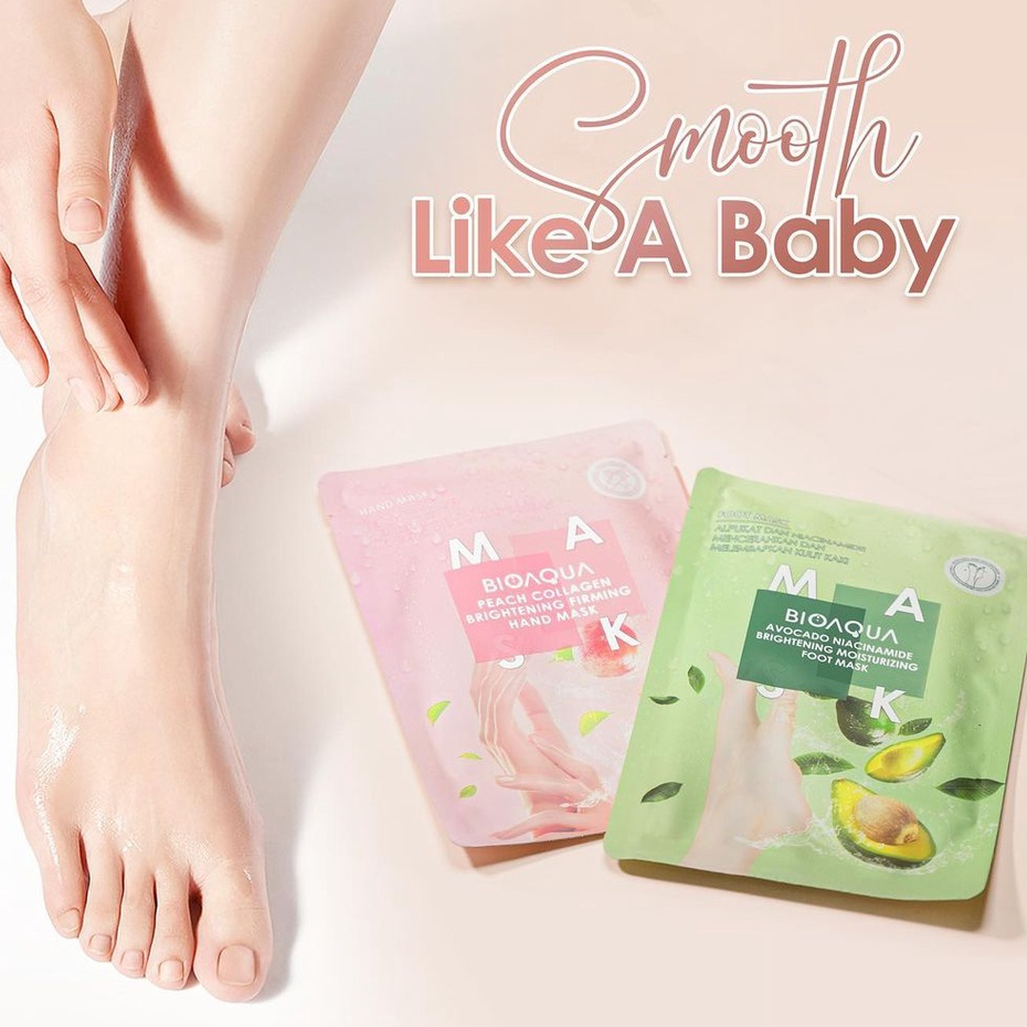Jual BIOAQUA Foot Mask & Hand Mask Masker Kaki dan Tangan Bioaqua ...