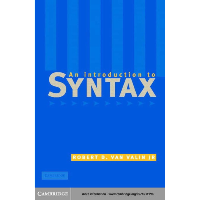 Jual AN INTRODUCTION TO SYNTAX | Shopee Indonesia