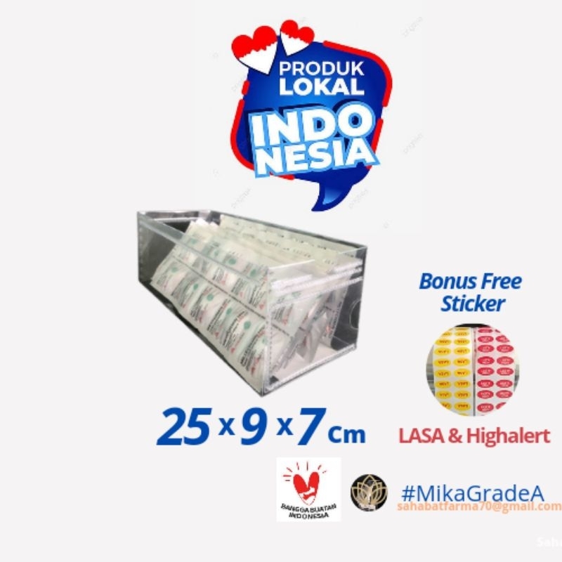 Jual Box/kotak obat apotek ukuran 25 x 9 x 7 cm paket 50 pcs | Shopee ...