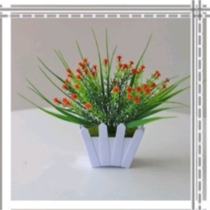 Jual BUNGA+POT ANEKA JENIS SESUAI VARIASI BUNGA POT ARTIFICIAL DEKORASI ...